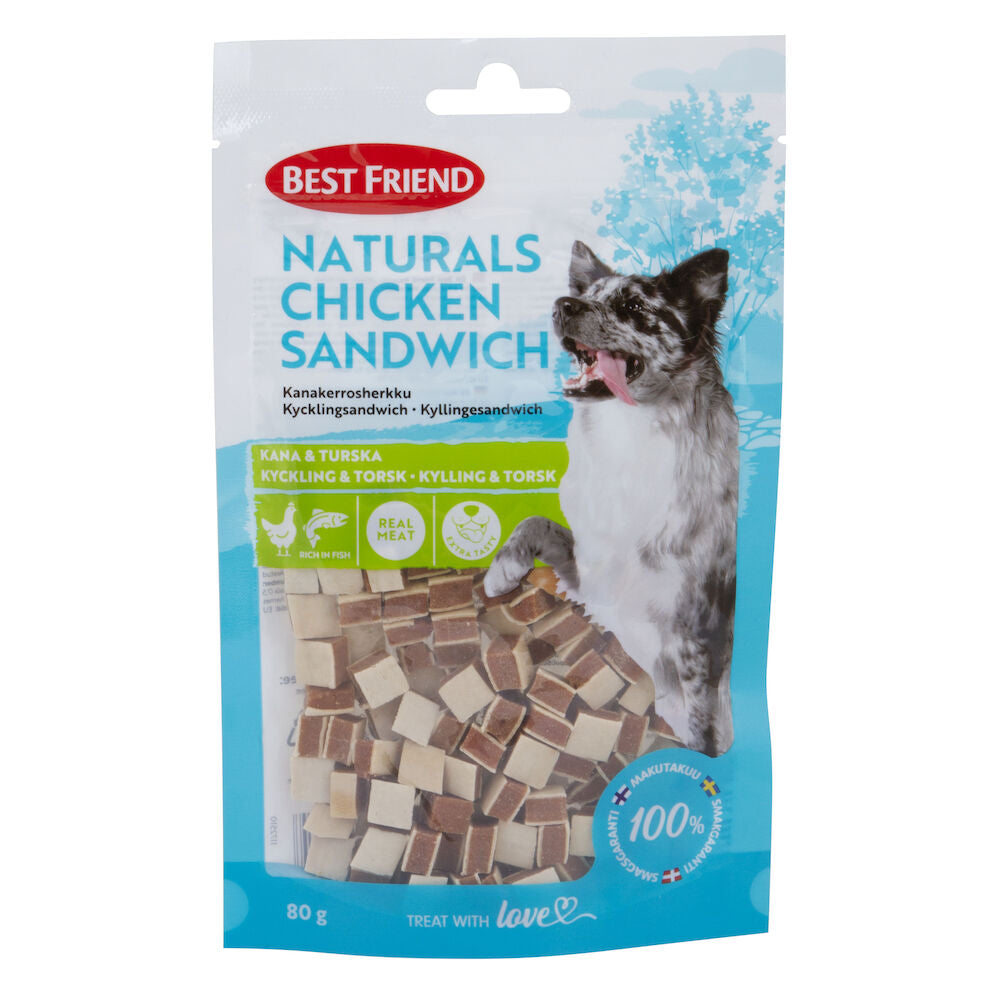 Best Friend Naturals chicken sandwich 80 g