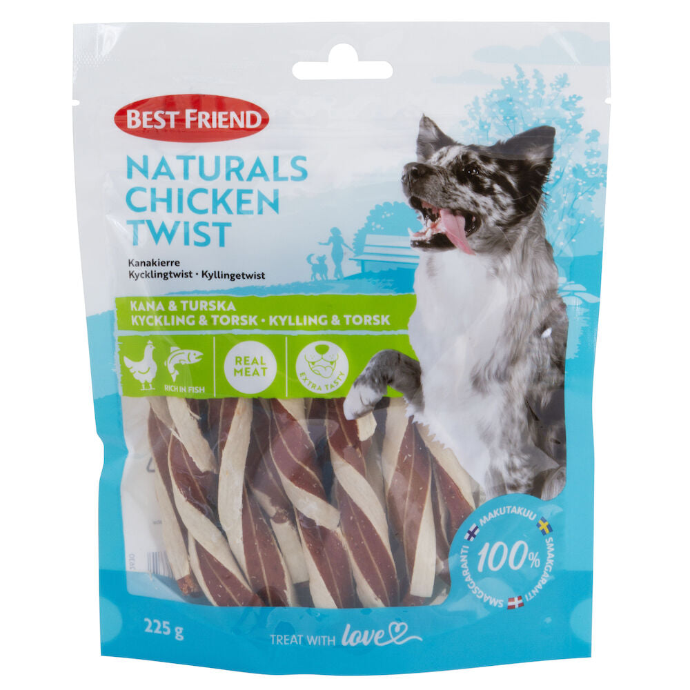 Best Friend Naturals chicken twist 225 g